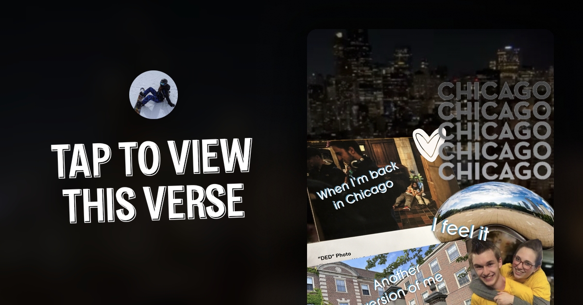 when im back in chicago - Verse by @emilee